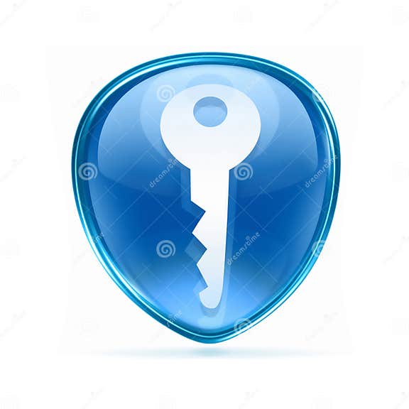 Key icon blue. stock illustration. Illustration of sphere - 294667378