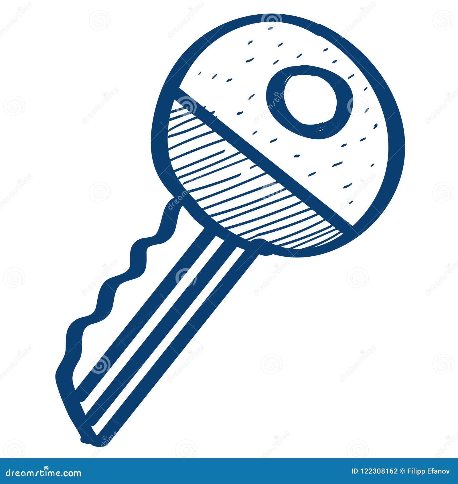 Key Icon. Design Elements in Hand Drawn Style Stock Vector ...