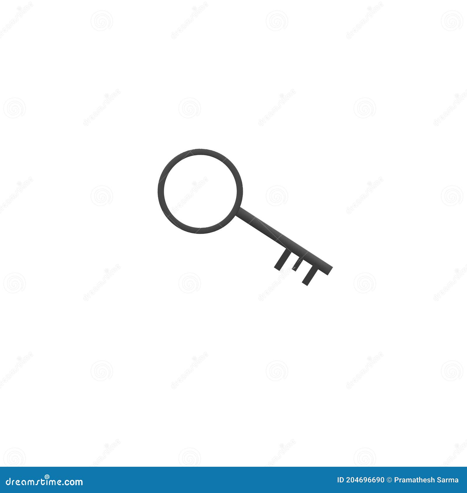 Key Icon Design in White Background Stock Illustration - Illustration ...