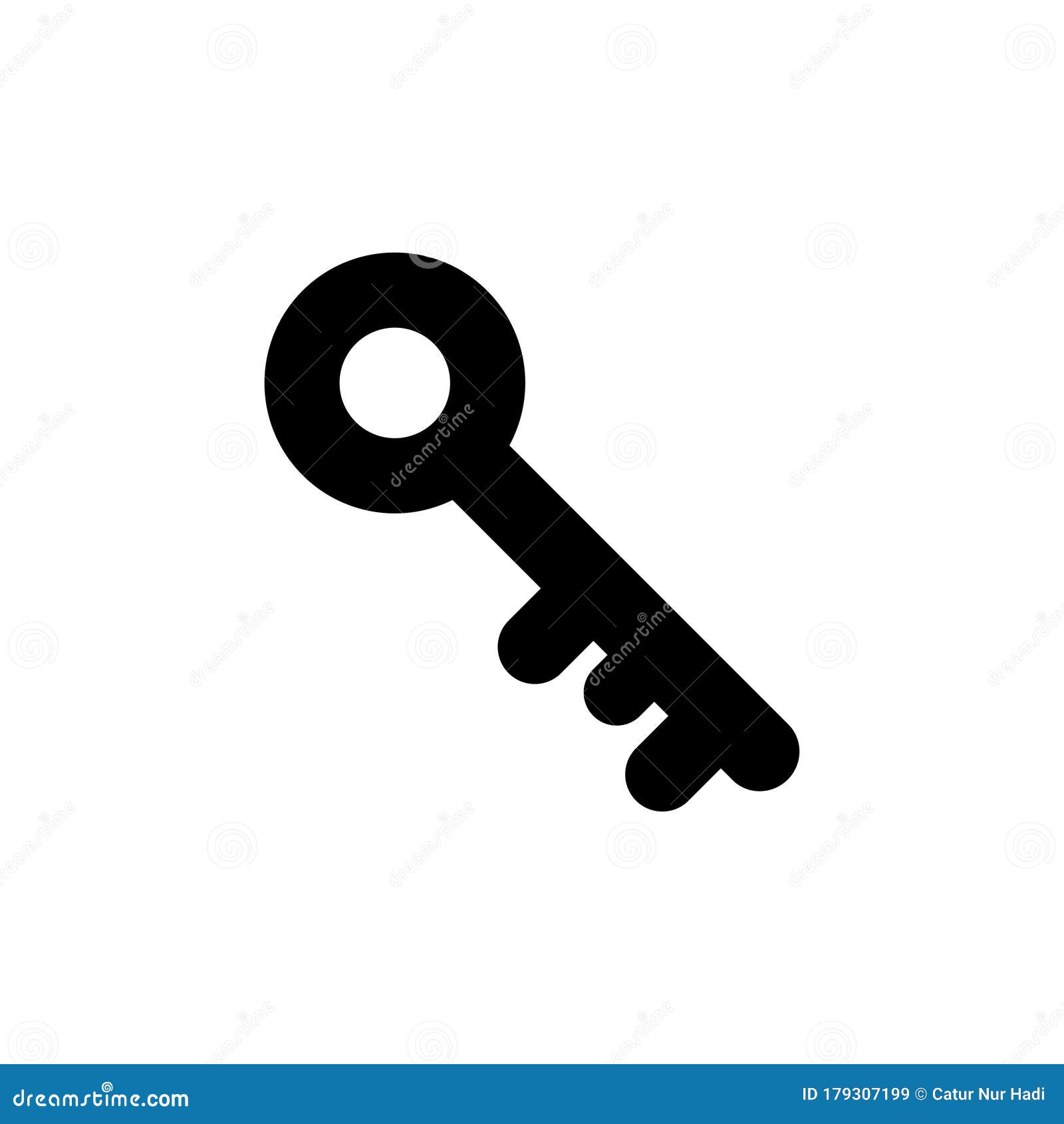 Key Icon Flat Vector Template Design Trendy Stock Vector - Illustration ...