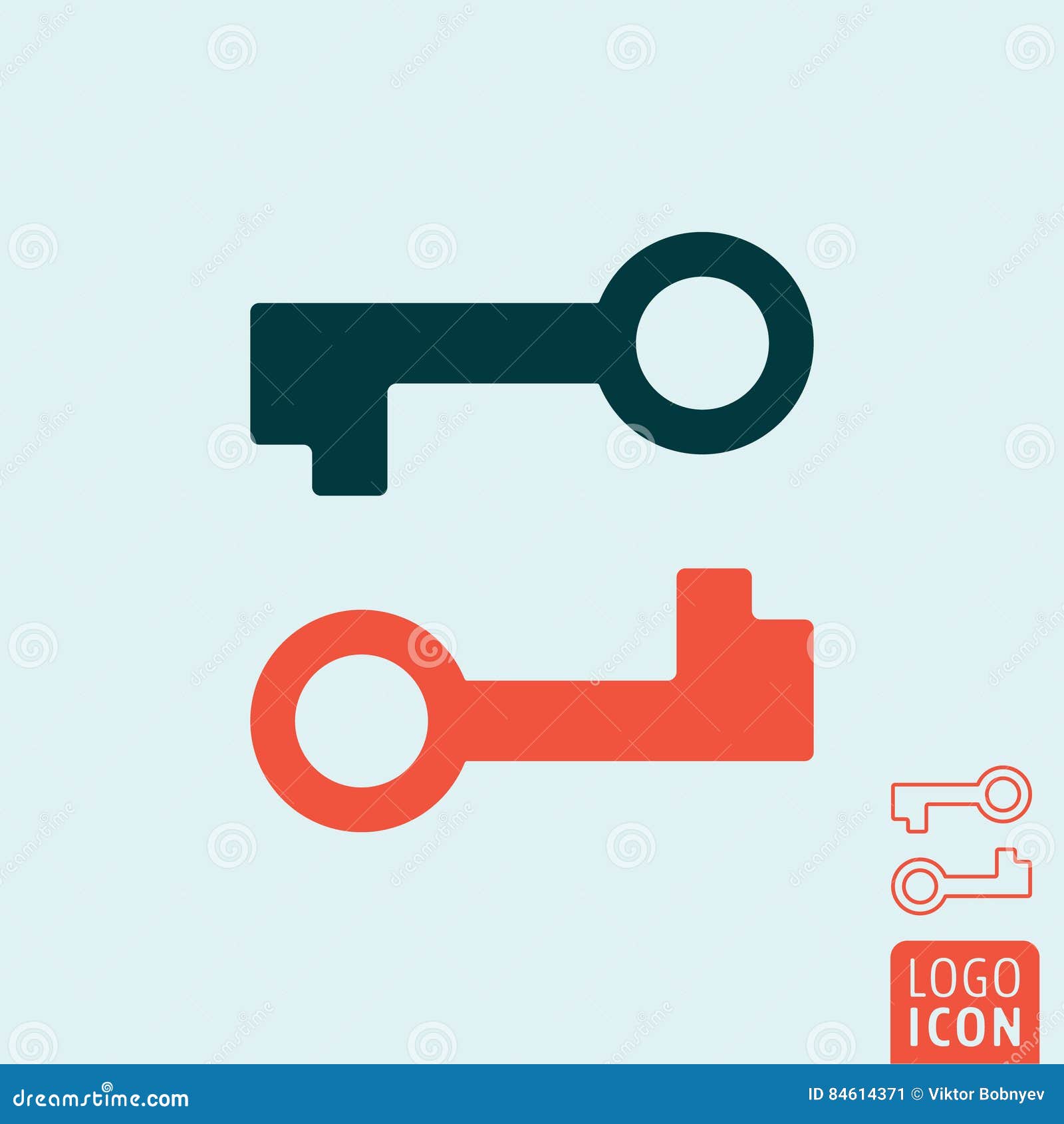 Key icon isolated stock vector. Illustration of abstract - 84614371