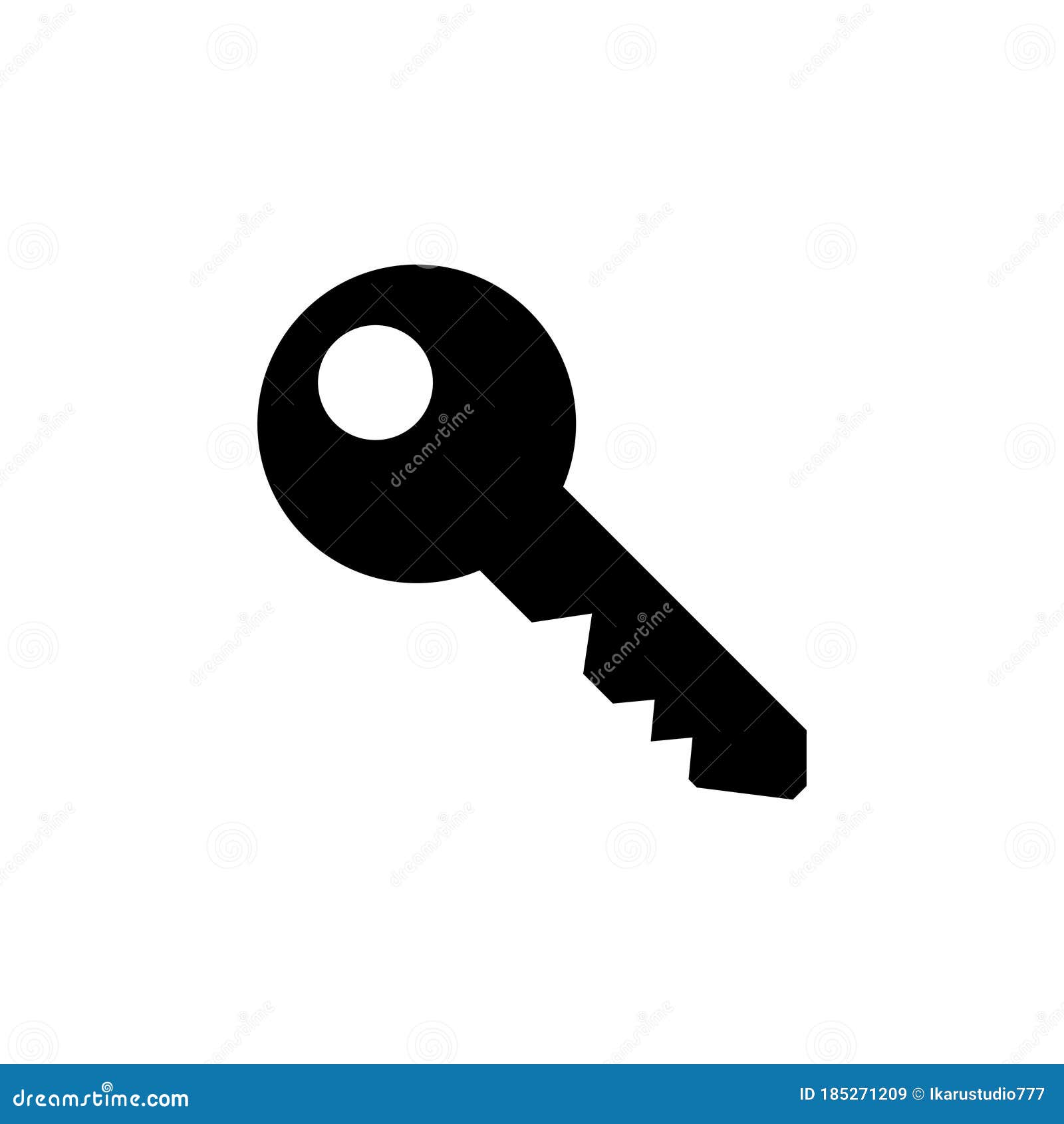 Key Icon Isolated on White Background. Key Vector Icon Stock Vector ...