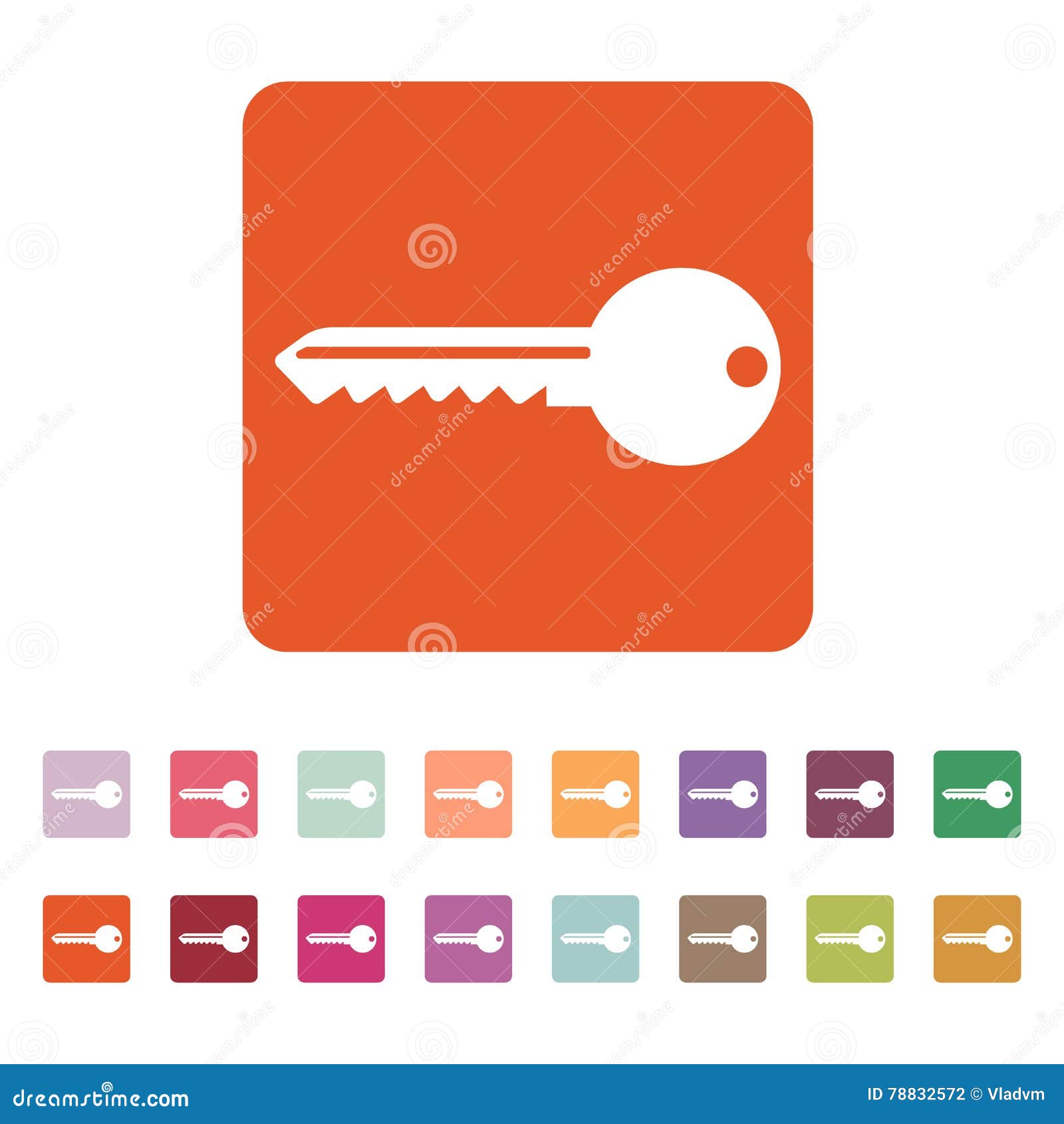The Key Icon. Key Symbol. Flat. Stock Vector - Illustration of icon ...