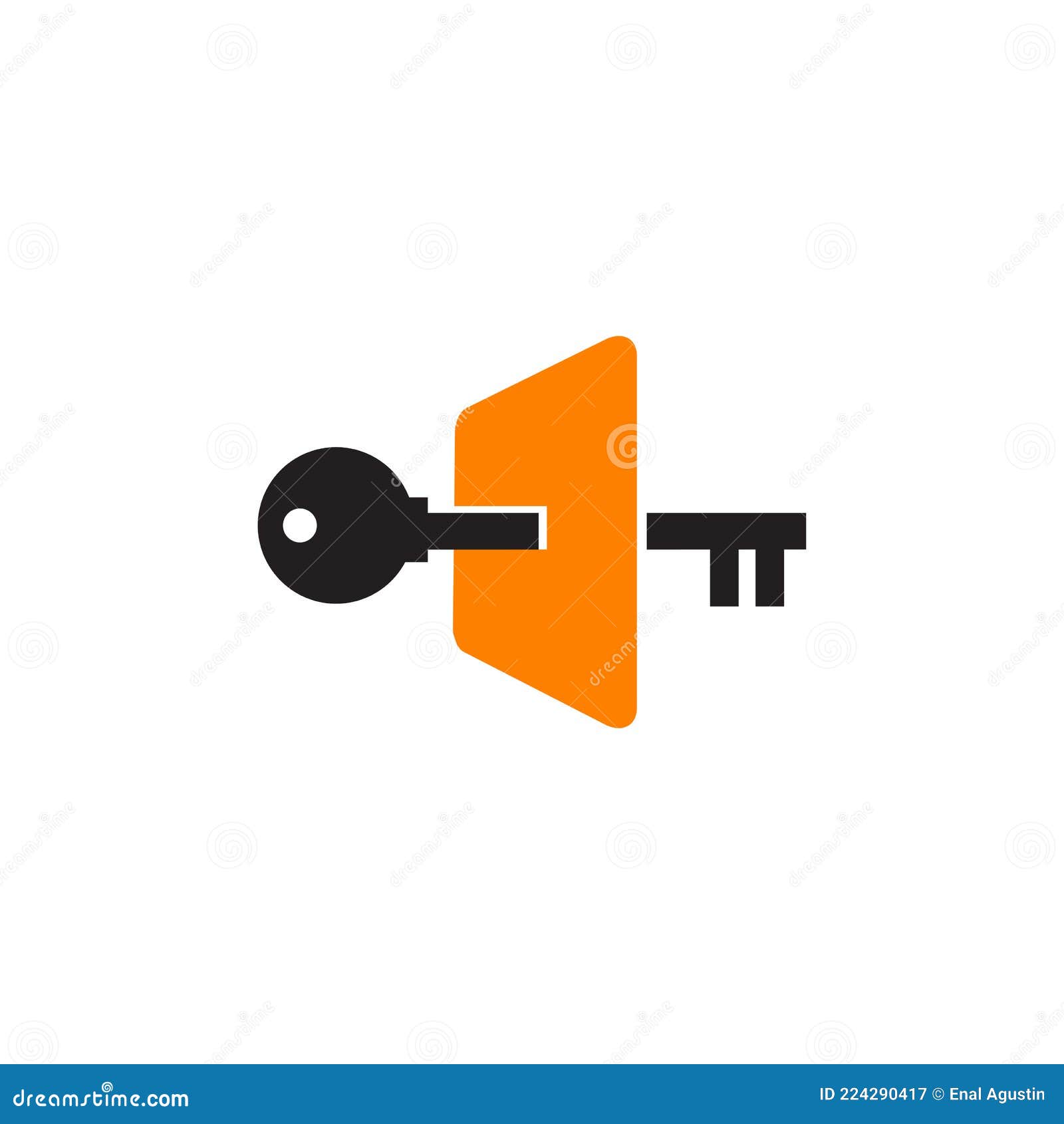 Key Icon Logo Design Template Stock Vector - Illustration of design ...