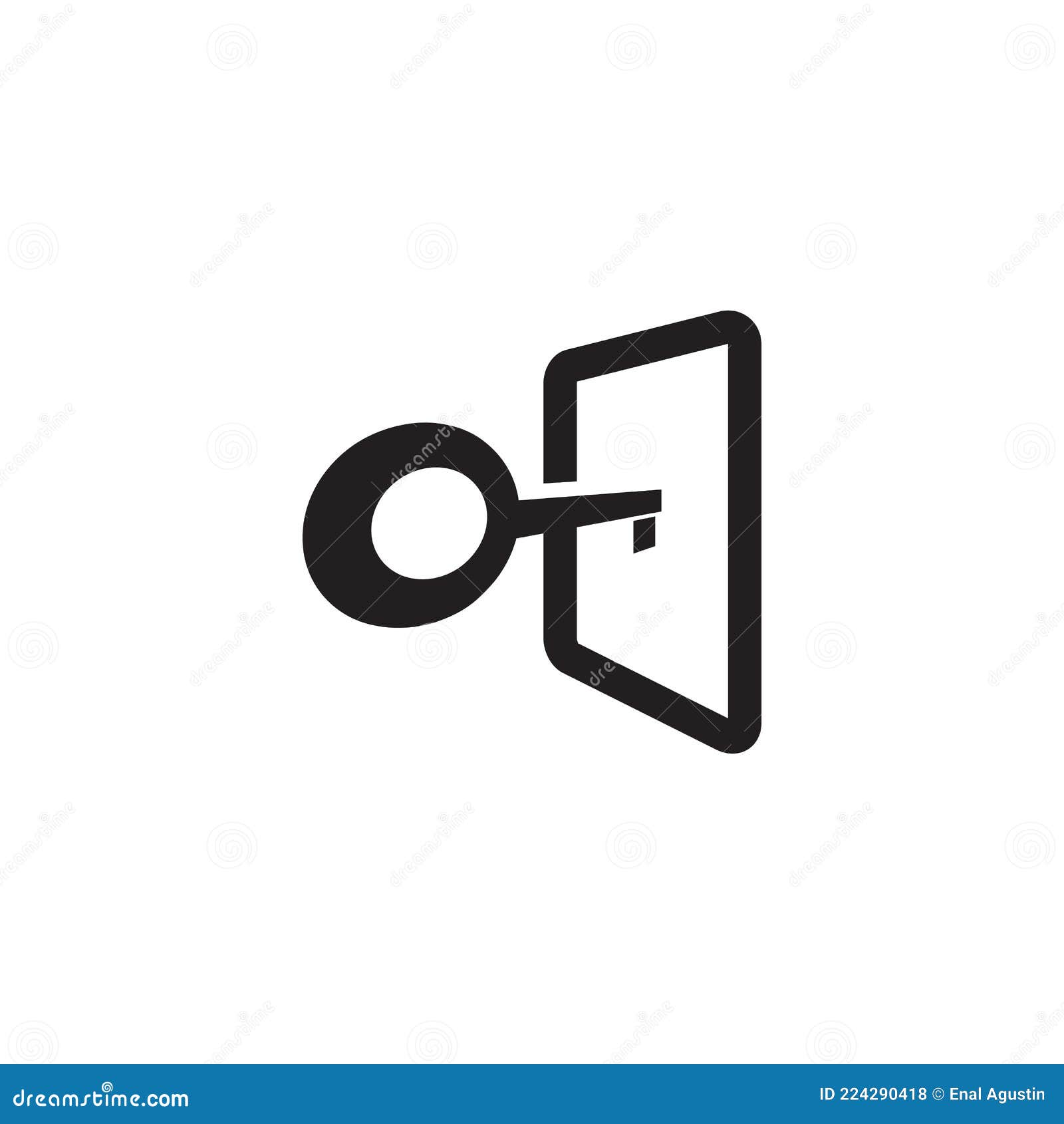 Key Icon Logo Design Template Stock Vector - Illustration of estate ...