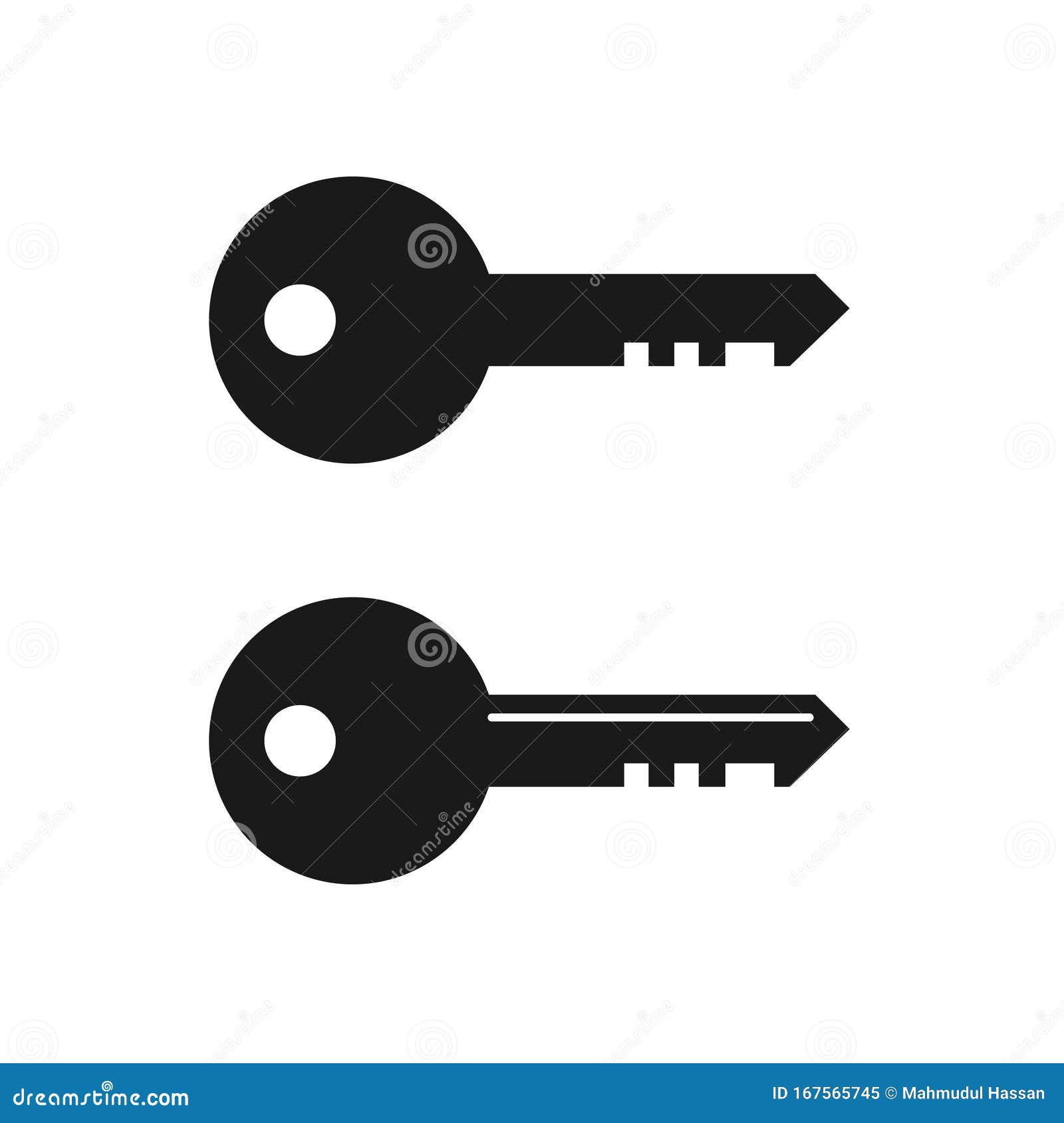 Key Icon Set. Key Sign Symbol Vector Illustration Stock Vector ...