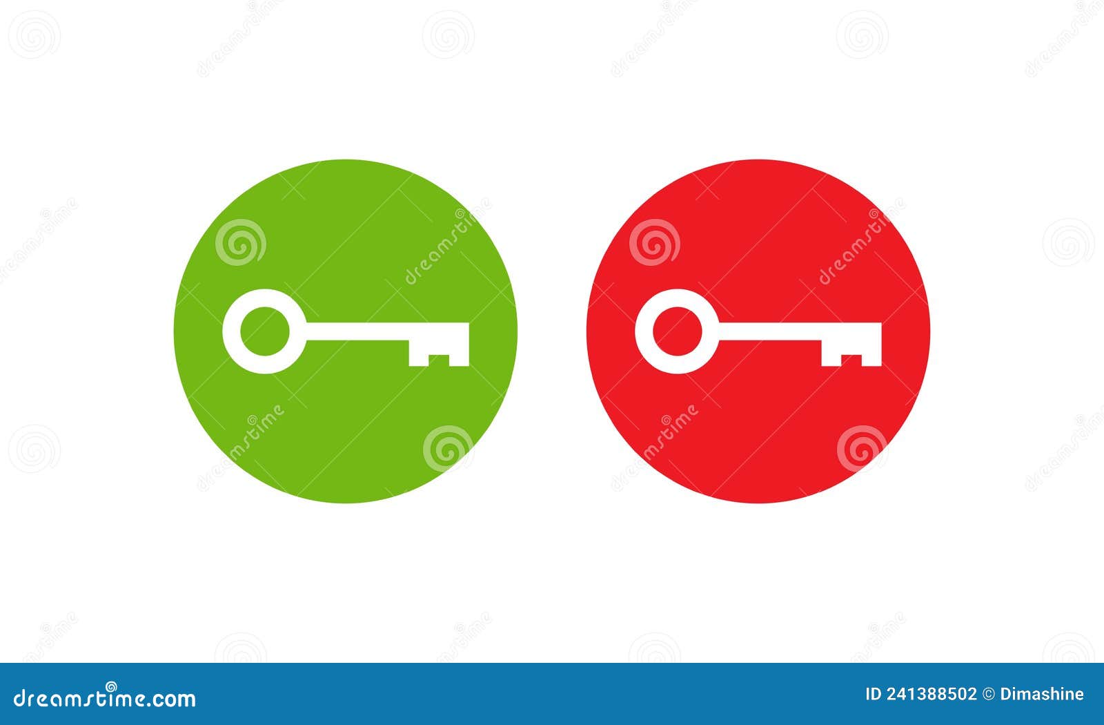 Key Icon Set, Symbol Isolated. Isolated Vector Simple Illustration ...