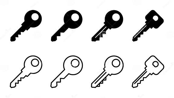 Key Icon . Key Vector Icon. Key Symbol Stock Vector - Illustration of ...