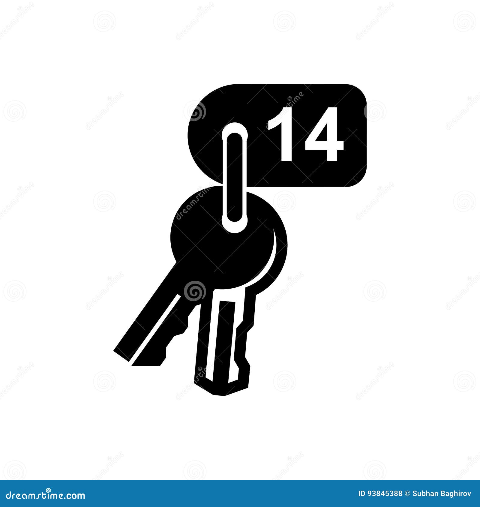 Key Icon Simple Flat Style Vector Illustration Stock Vector ...