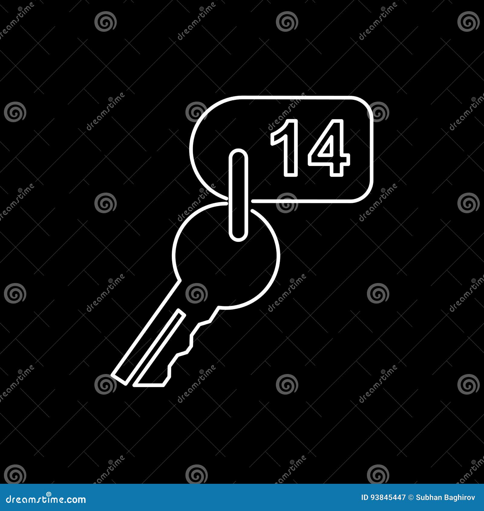 Key Icon Simple Flat Style Vector Illustration Stock Vector ...