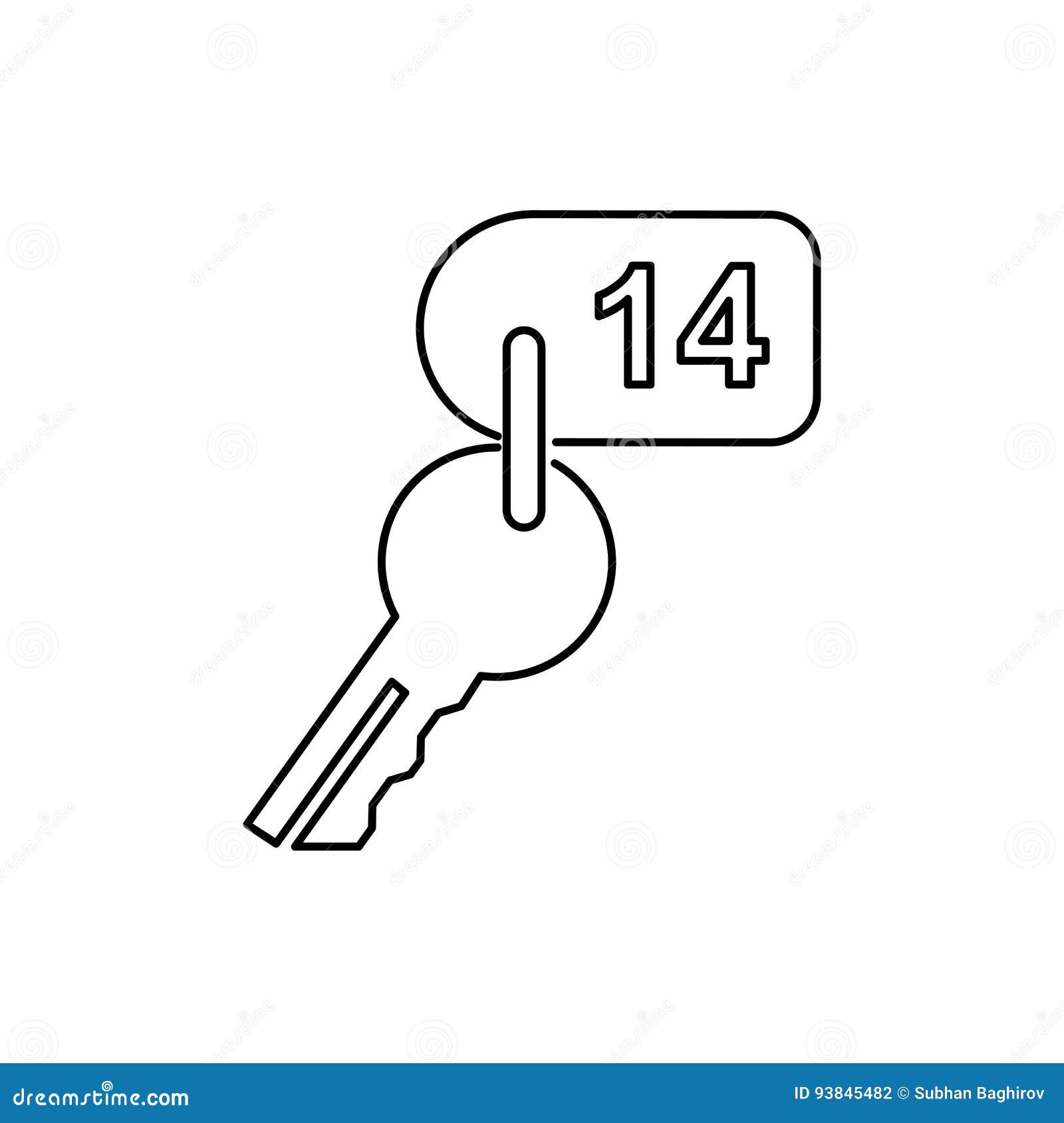 Key Icon Simple Flat Style Vector Illustration Stock Vector ...