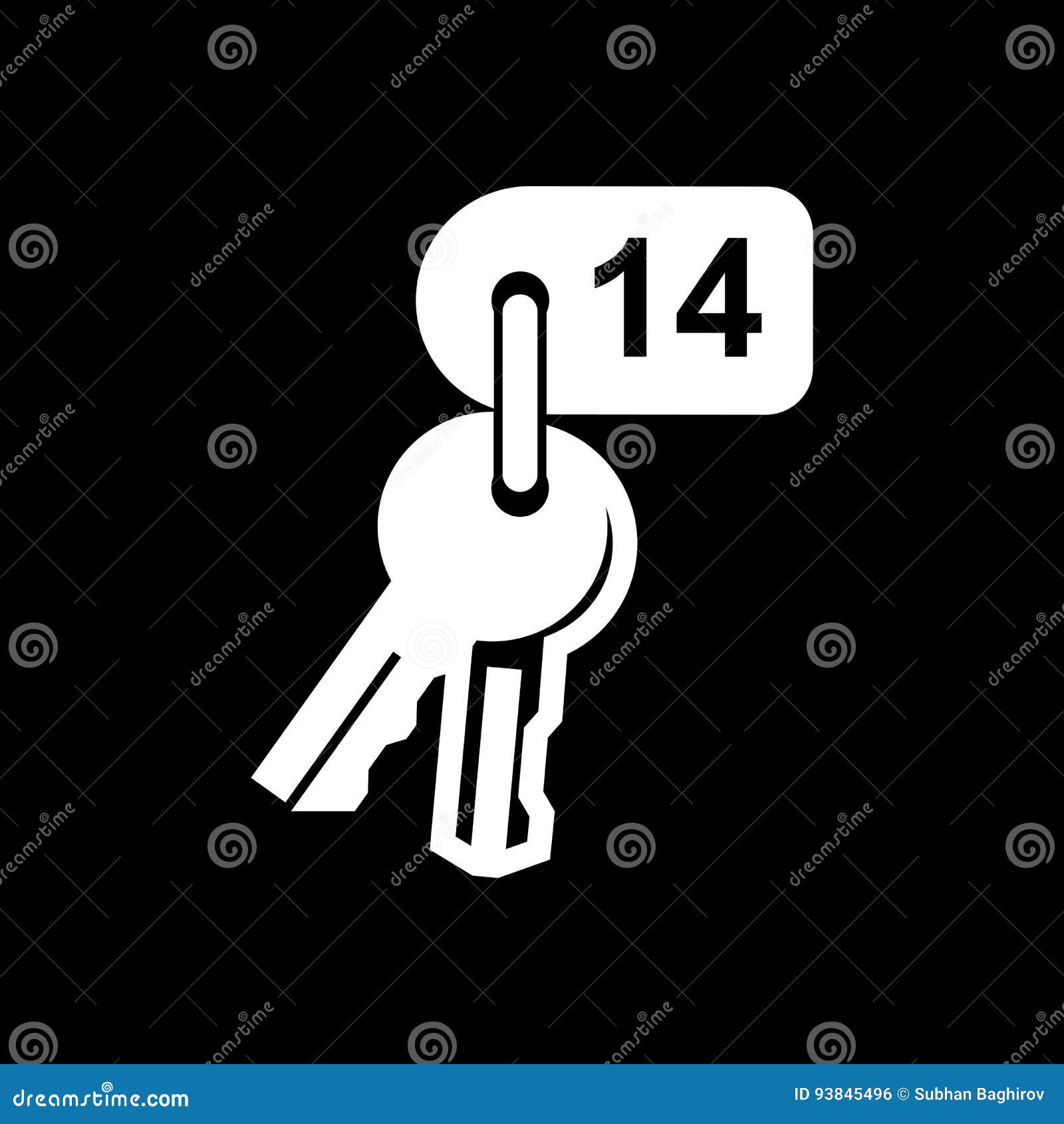 Key Icon Simple Flat Style Vector Illustration Stock Vector ...