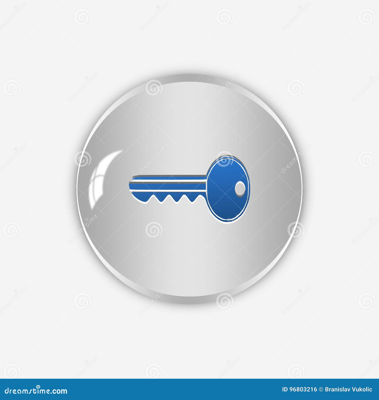 Key Icon,sing,3D Illustration Stock Illustration - Illustration of icon ...