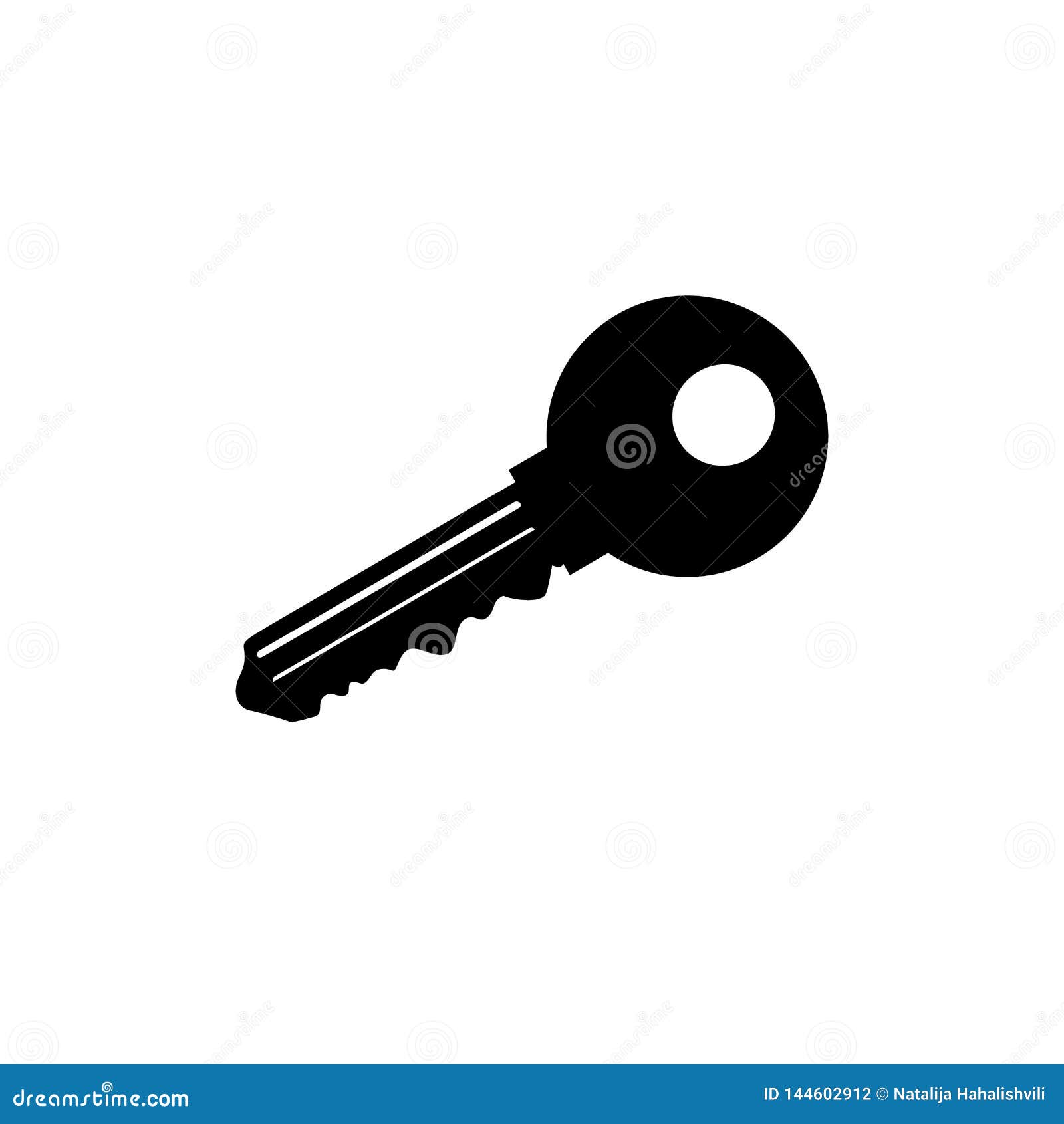 Key Icon Symbol on White Background Editable. Vector Stock Vector ...