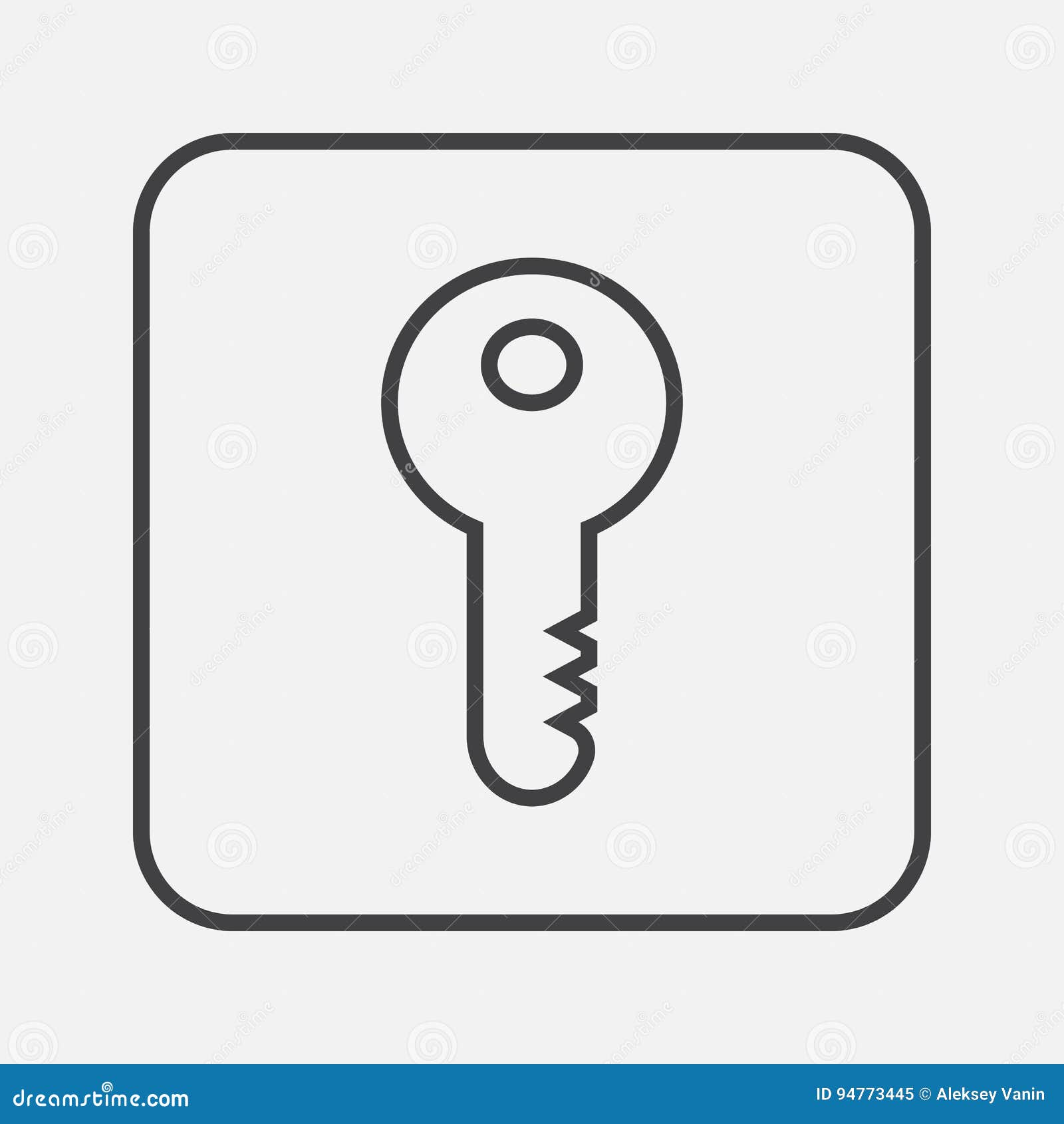 Key Icon Vector, Illustration, Pictogram Isolated on Gray. Stock Vector ...
