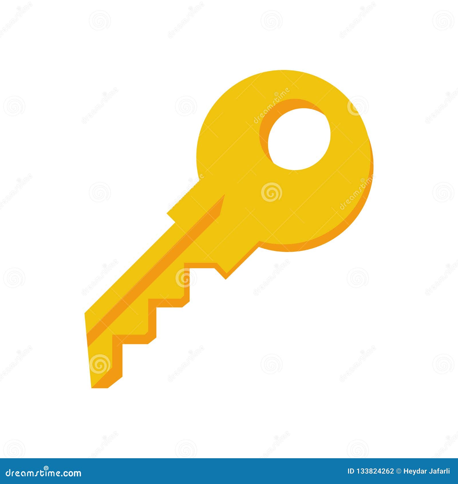Key Icon Vector Isolated on White Background, Key Sign Stock Vector ...