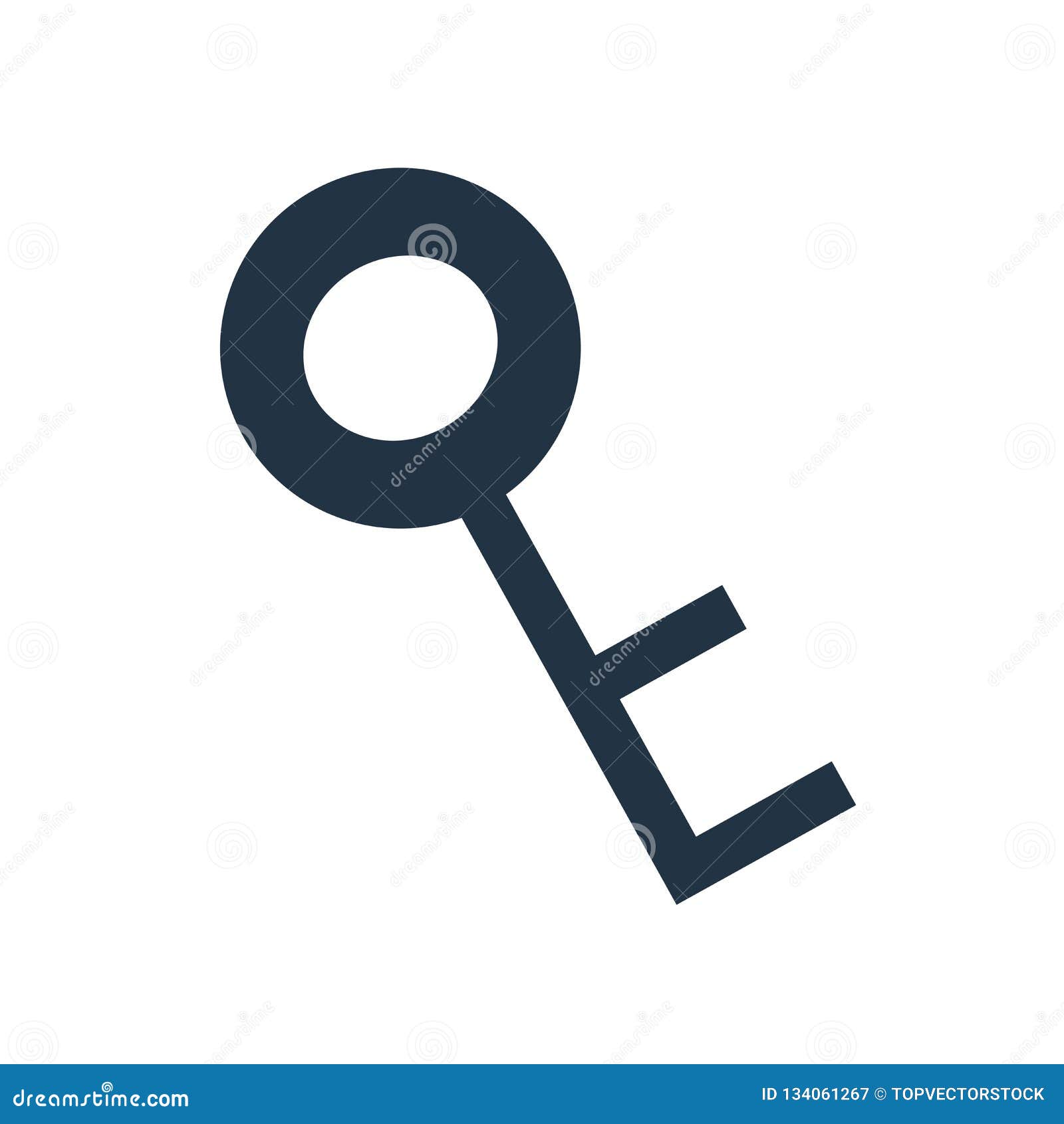 Key Icon Vector Isolated on White Background, Key Sign Stock Vector ...