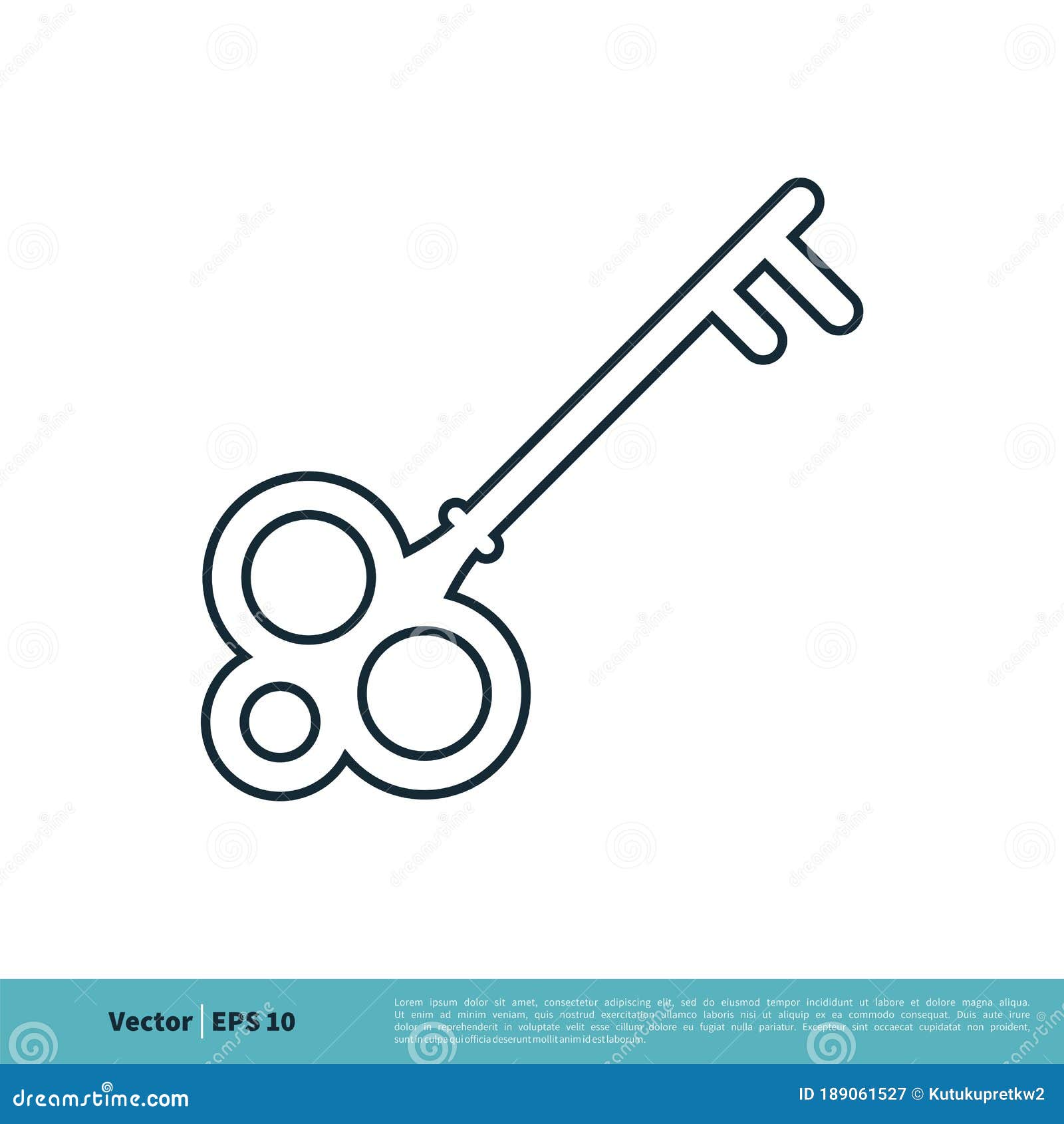 Key Icon Vector Logo Template Illustration Design. Vector EPS 10 Stock ...