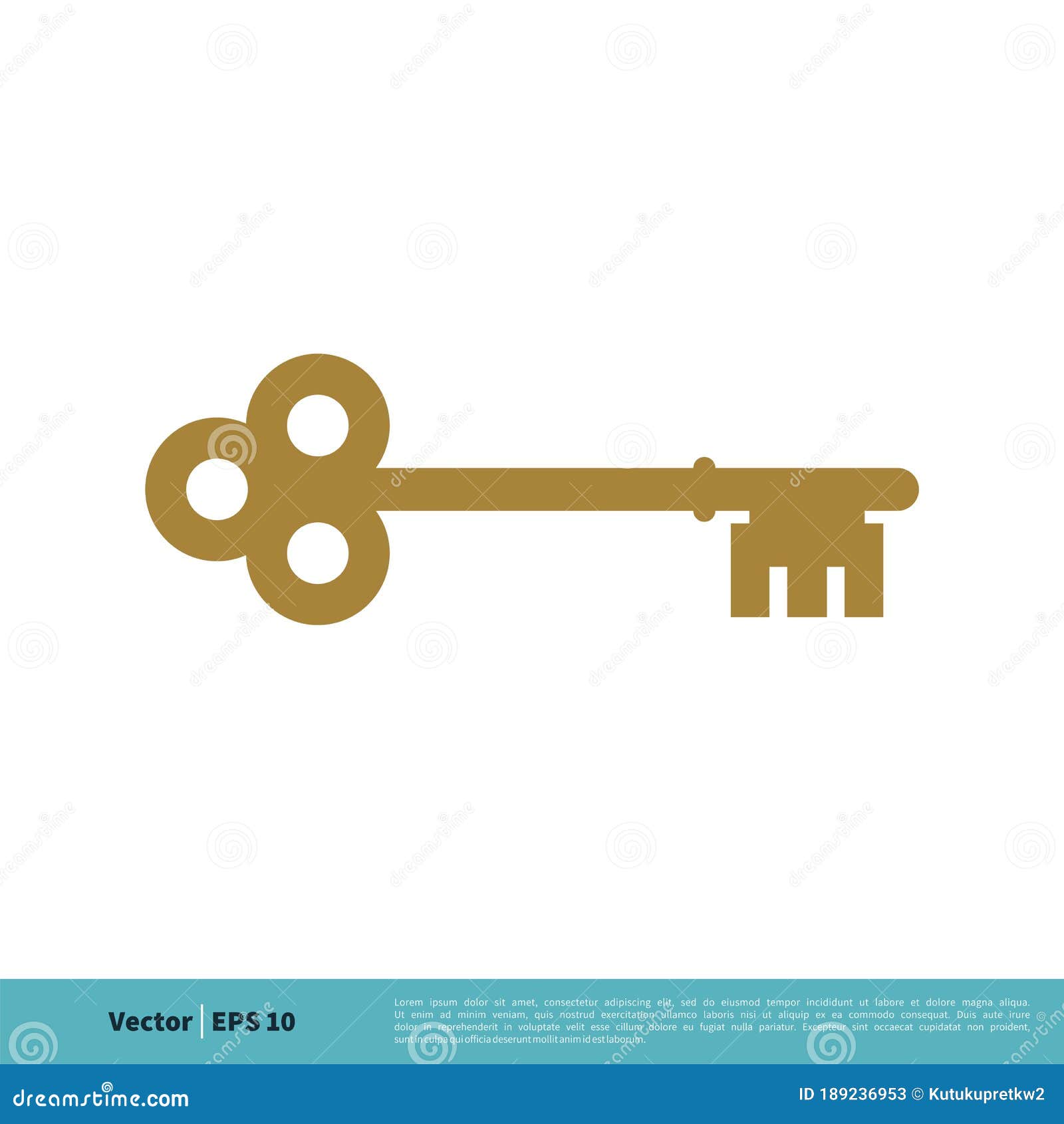 Key Icon Vector Logo Template Illustration Design. Vector EPS 10 Stock ...