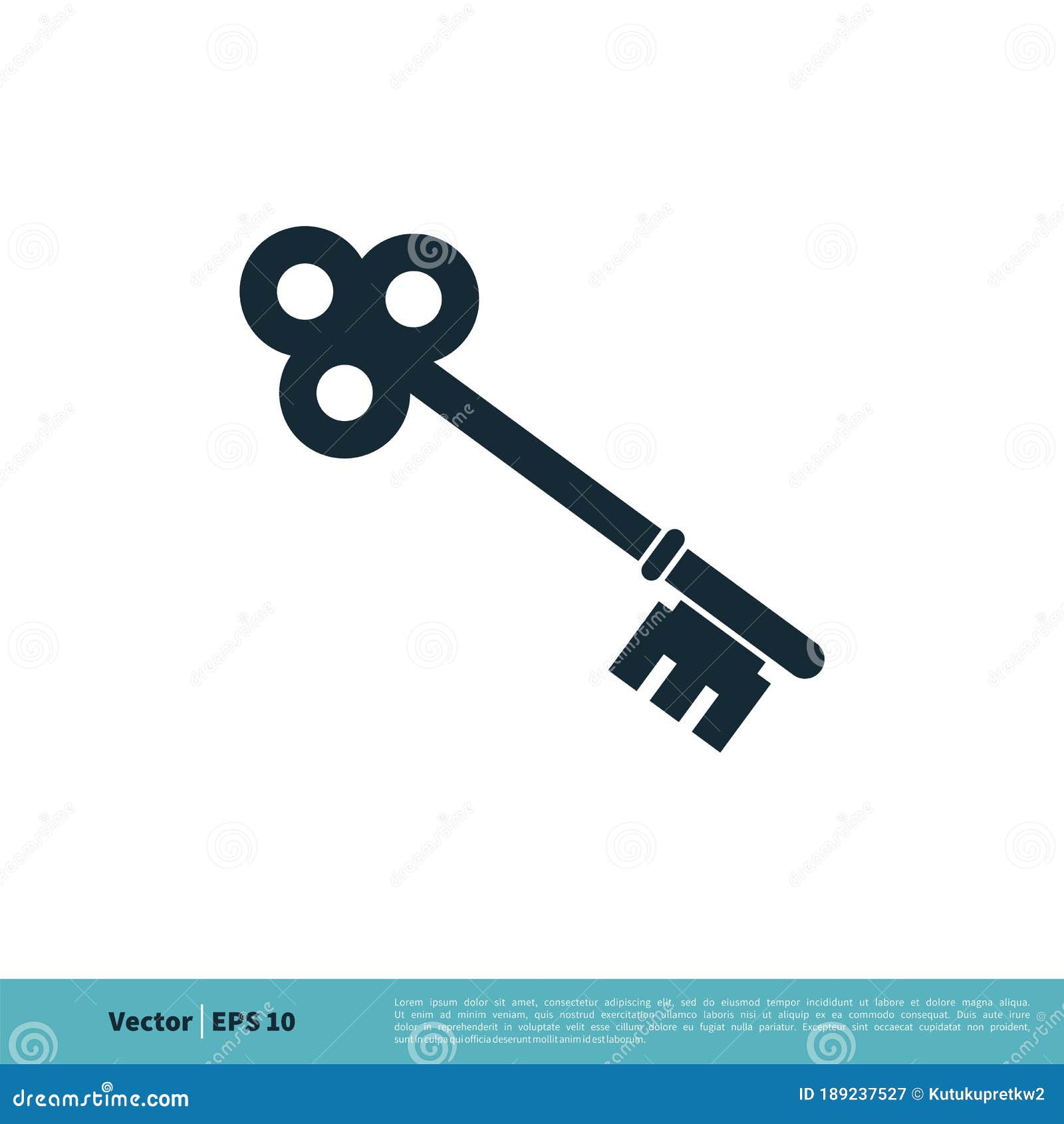 Key Icon Vector Logo Template Illustration Design. Vector EPS 10 Stock ...
