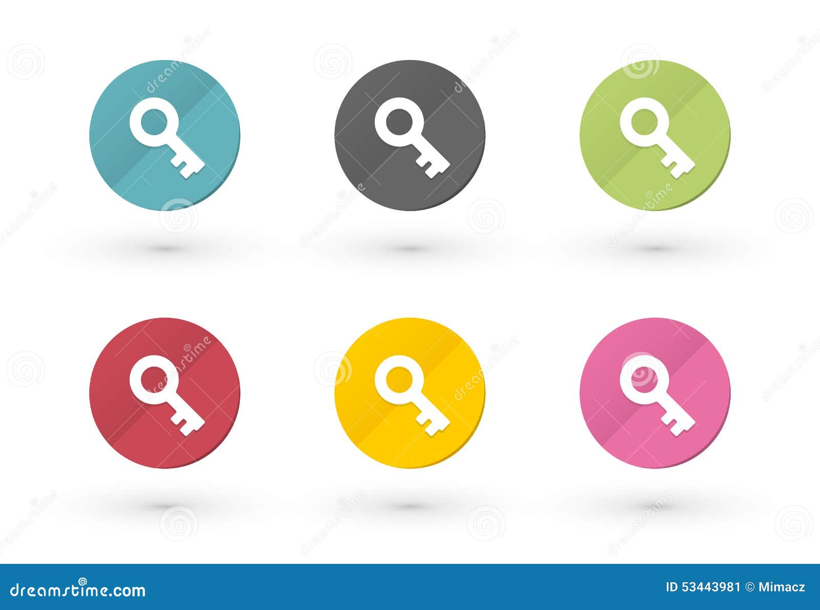 Key icons stock vector. Illustration of yellow, violet - 53443981