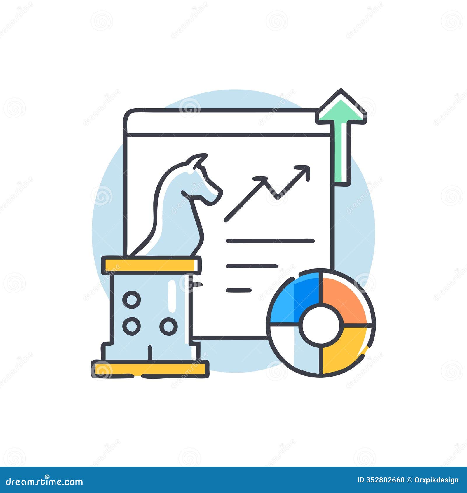 Key Icons for Strategic Planning Frameworks Stock Vector - Illustration ...