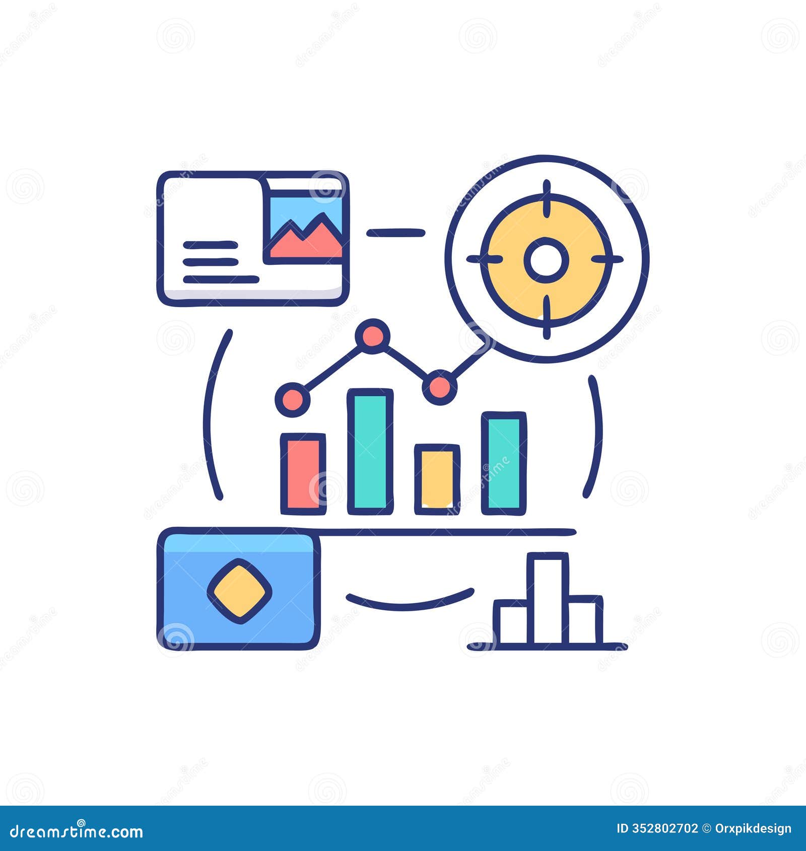 Key Icons for Supply Chain Analytics Strategies Stock Vector ...