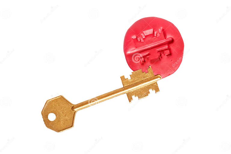 Key impression stock image. Image of lock, inspiration - 21429429