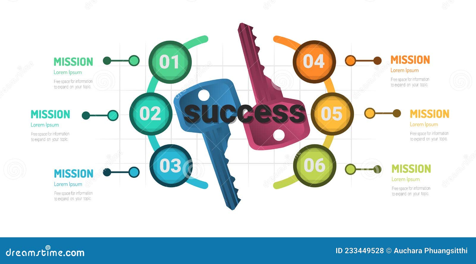 Key Infographics Design for Presentation Business Stock Vector ...