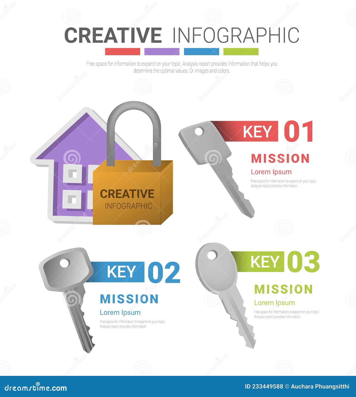 Key Infographics Design for Presentation Business Stock Vector ...
