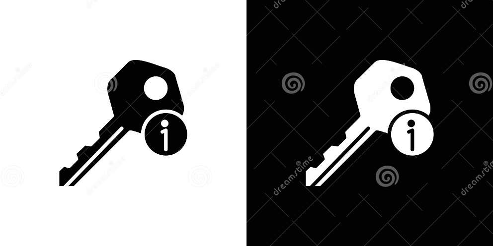 Key Information Icon Isolated Flat Vector in Outline Stock Illustration ...