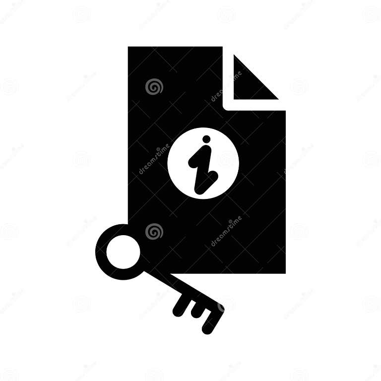 Key Information Icon Web Design in Vector Stock Vector - Illustration ...
