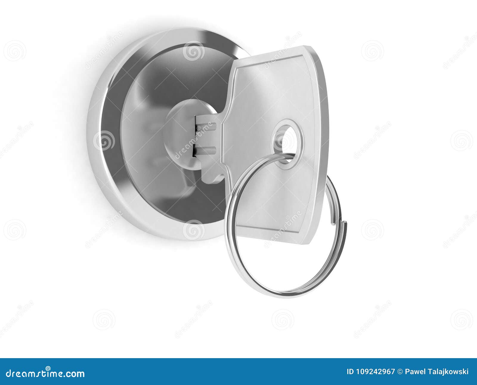 Key inside lock stock illustration. Illustration of keys - 109242967