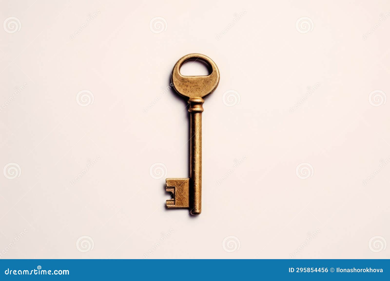 Key , Isolated on Blue . AI Generated Stock Photo - Image of keyring ...