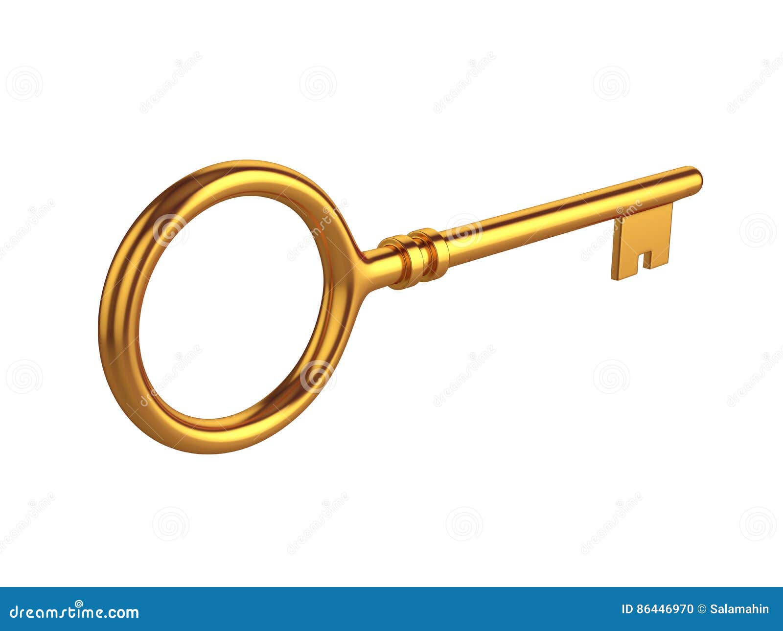 Key Isolated on White Background, 3D Rendering Stock Photo - Image of ...