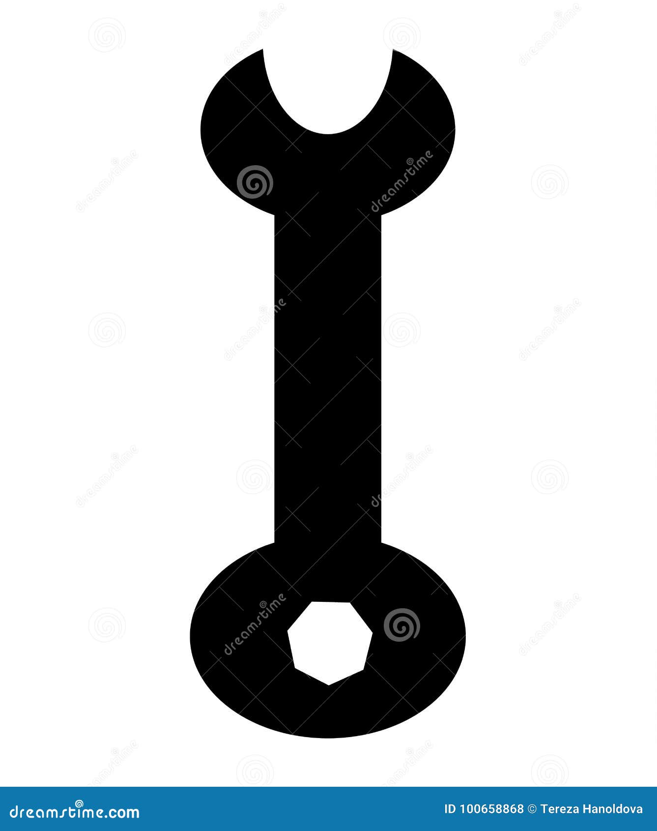 Key Isolated on White Background. Industrial Tools. Stock Vector ...