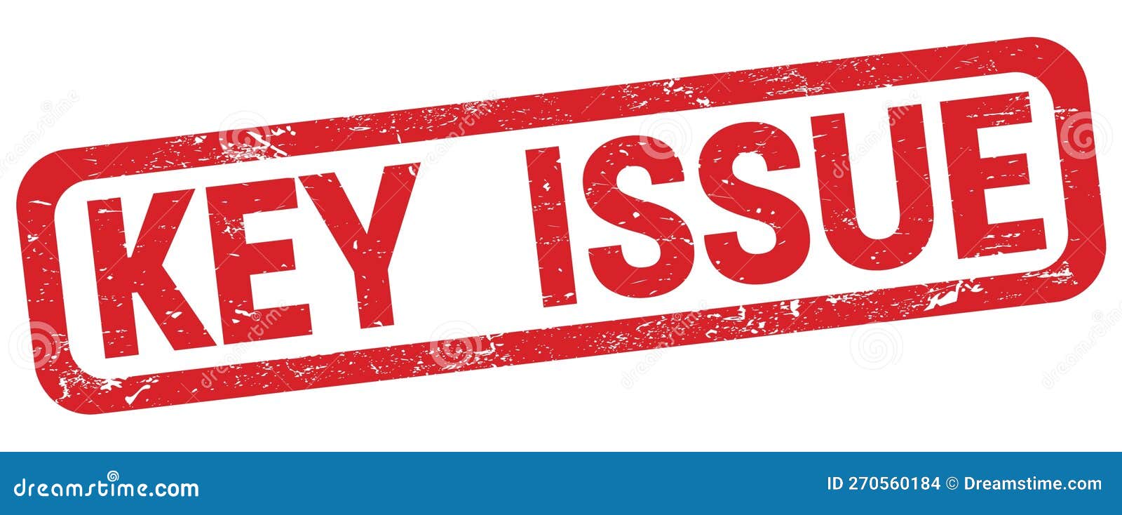 KEY ISSUE Text Written on Red Rectangle Stamp Stock Illustration ...