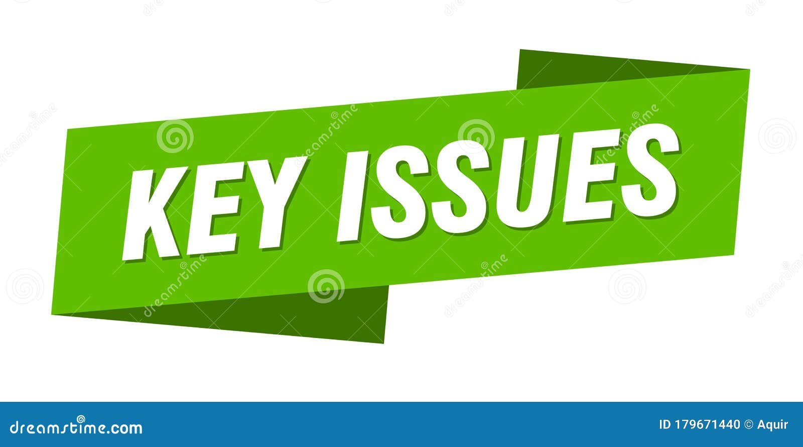 Key Issues Banner Template. Key Issues Ribbon Label Stock Vector ...