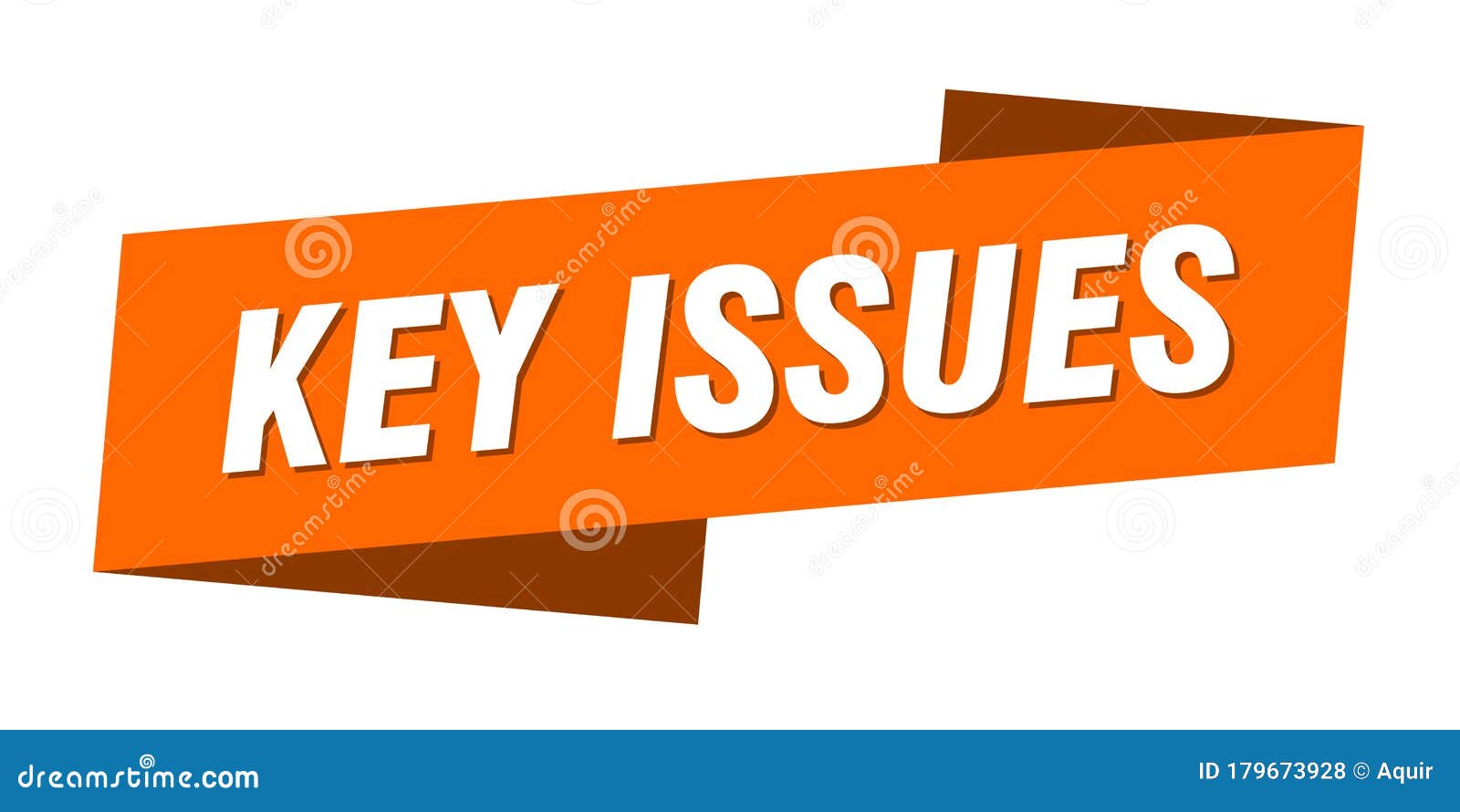 Key Issues Banner Template. Key Issues Ribbon Label Stock Vector ...
