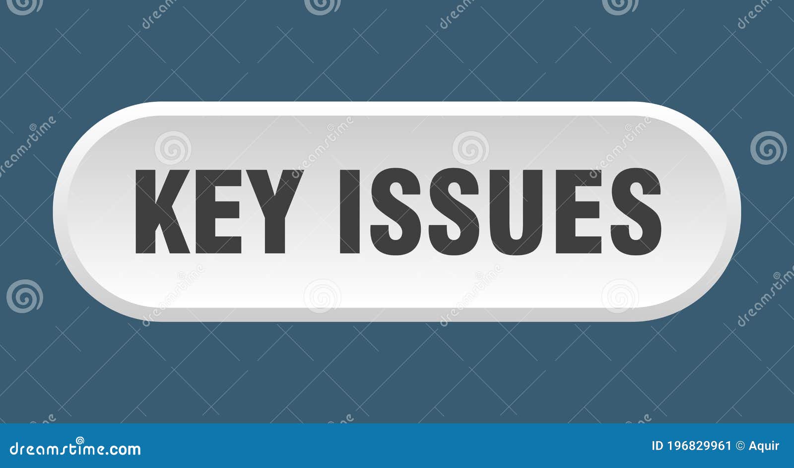 Key issues button stock vector. Illustration of rounded - 196829961