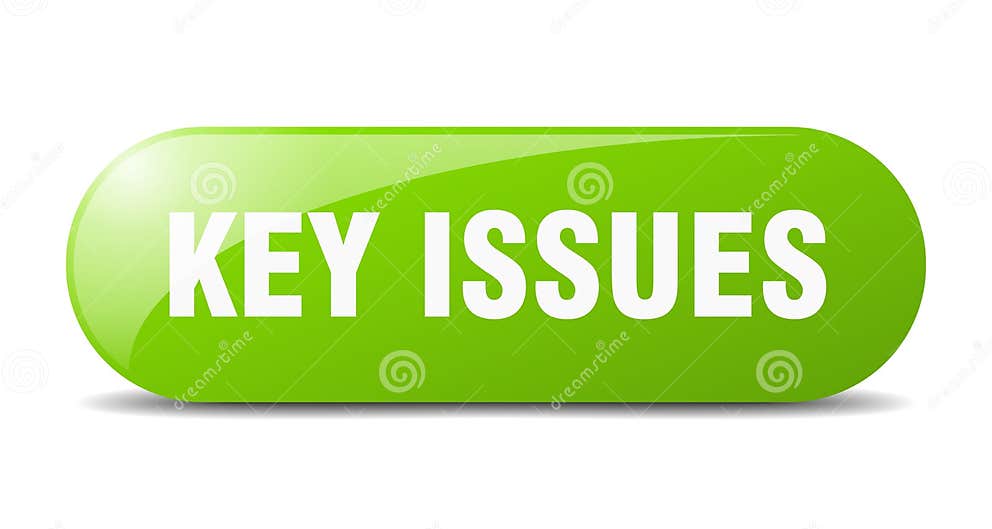 Key Issues Button. Key Issues Sign. Key. Push Button Stock Vector ...