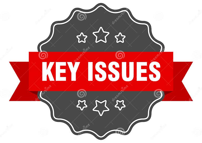 Key issues label stock vector. Illustration of template - 194901638