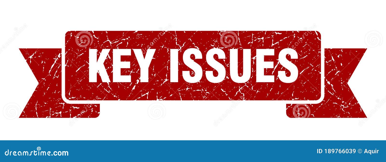 Key Issues Ribbon. Key Issues Grunge Band Sign Stock Vector ...