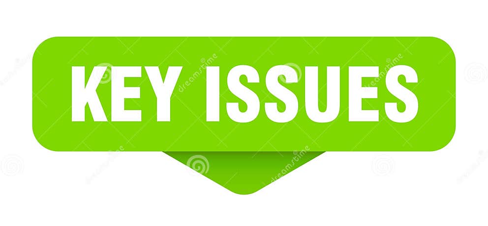 Key Issues Sticker. Key Issues Sign on Transparent Background Stock ...