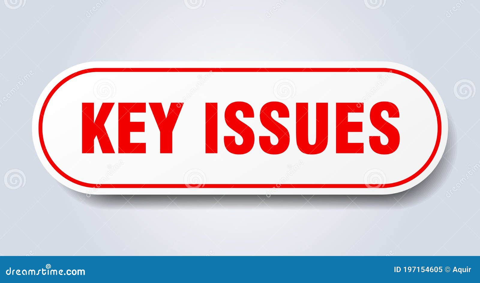 Key issues sticker. stock vector. Illustration of label - 197154605