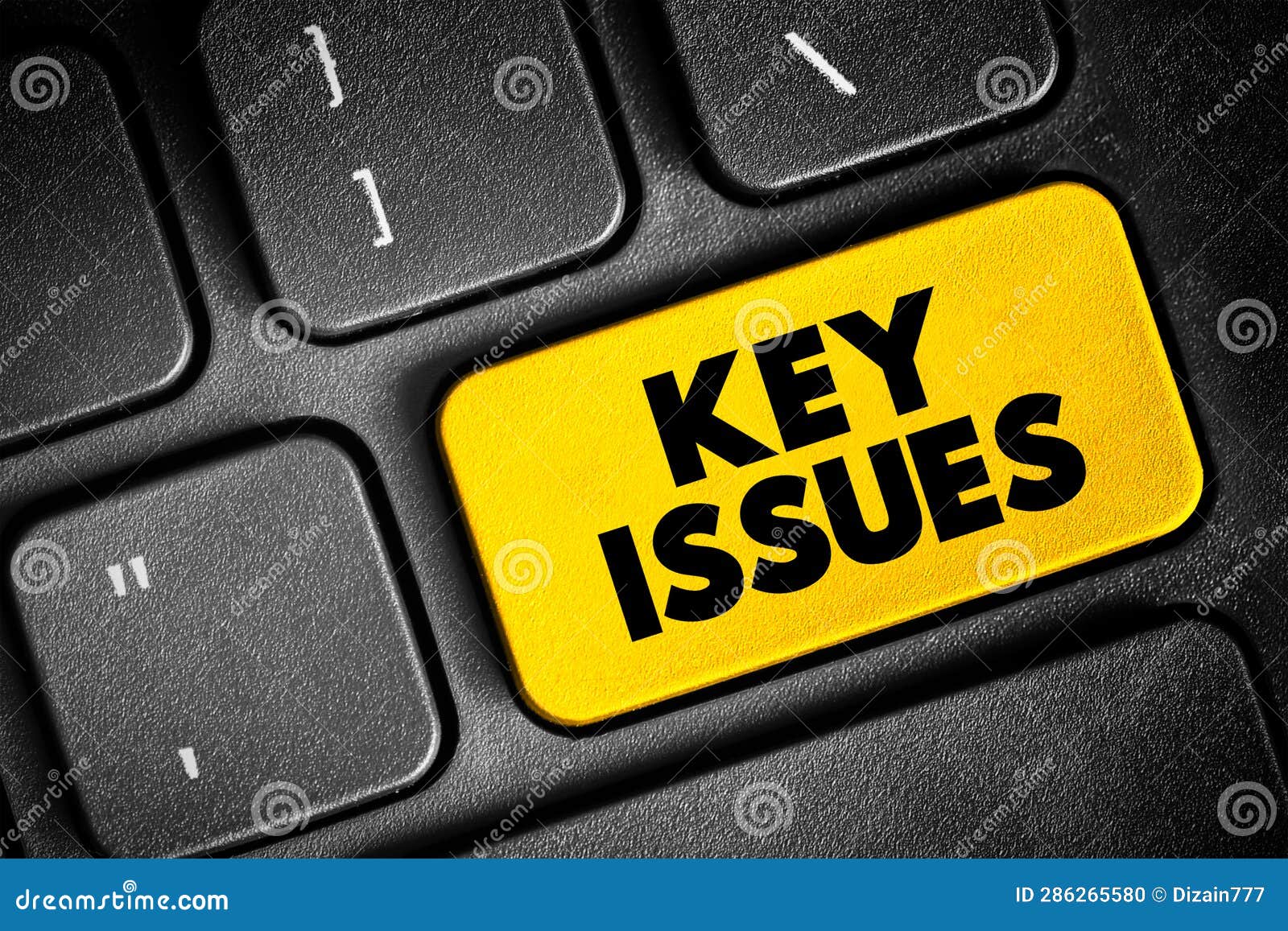 Key Issues Text Button on Keyboard, Concept Background Stock Photo ...