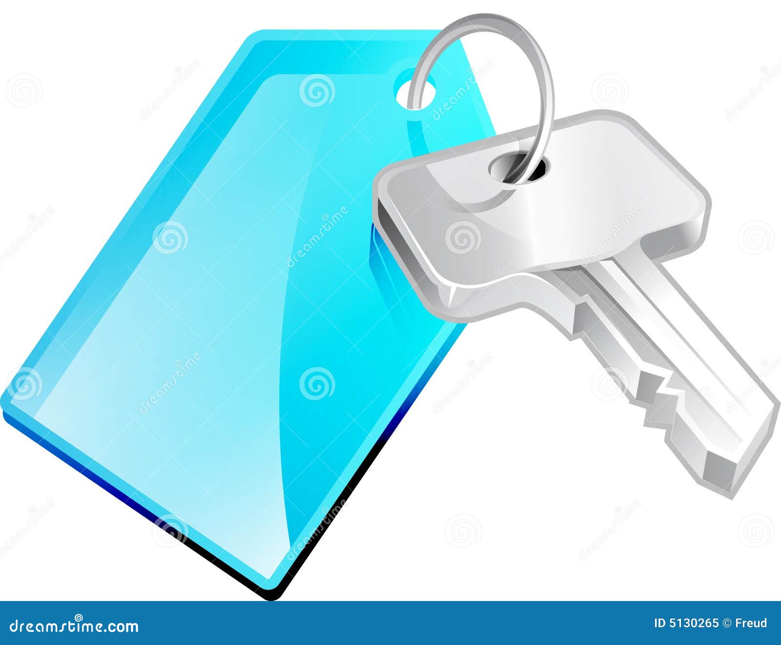 Key on Key chain stock illustration. Illustration of computer - 5130265
