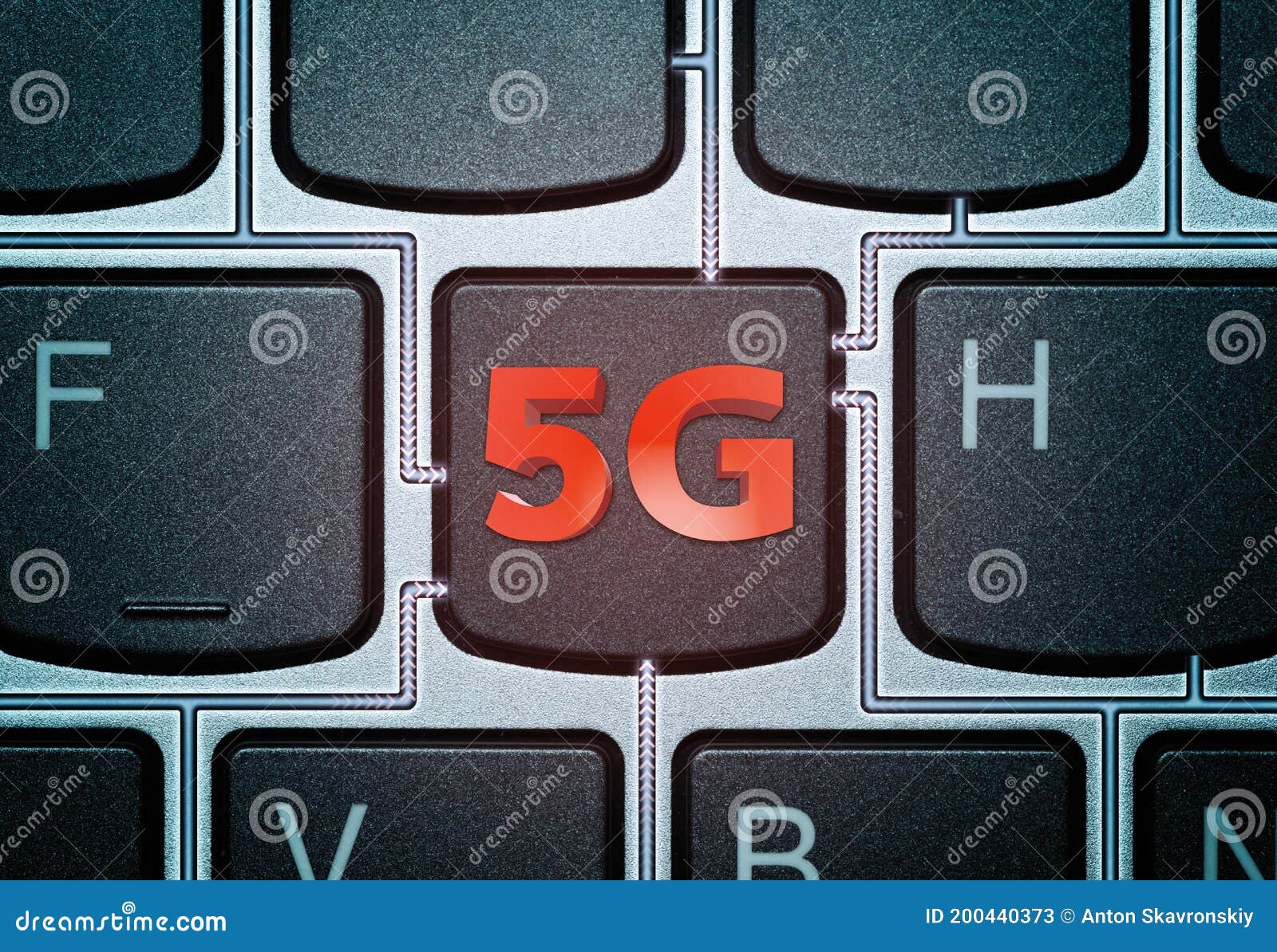 High Speed Internet Access with 5G Network. Stock Image - Image of icon ...
