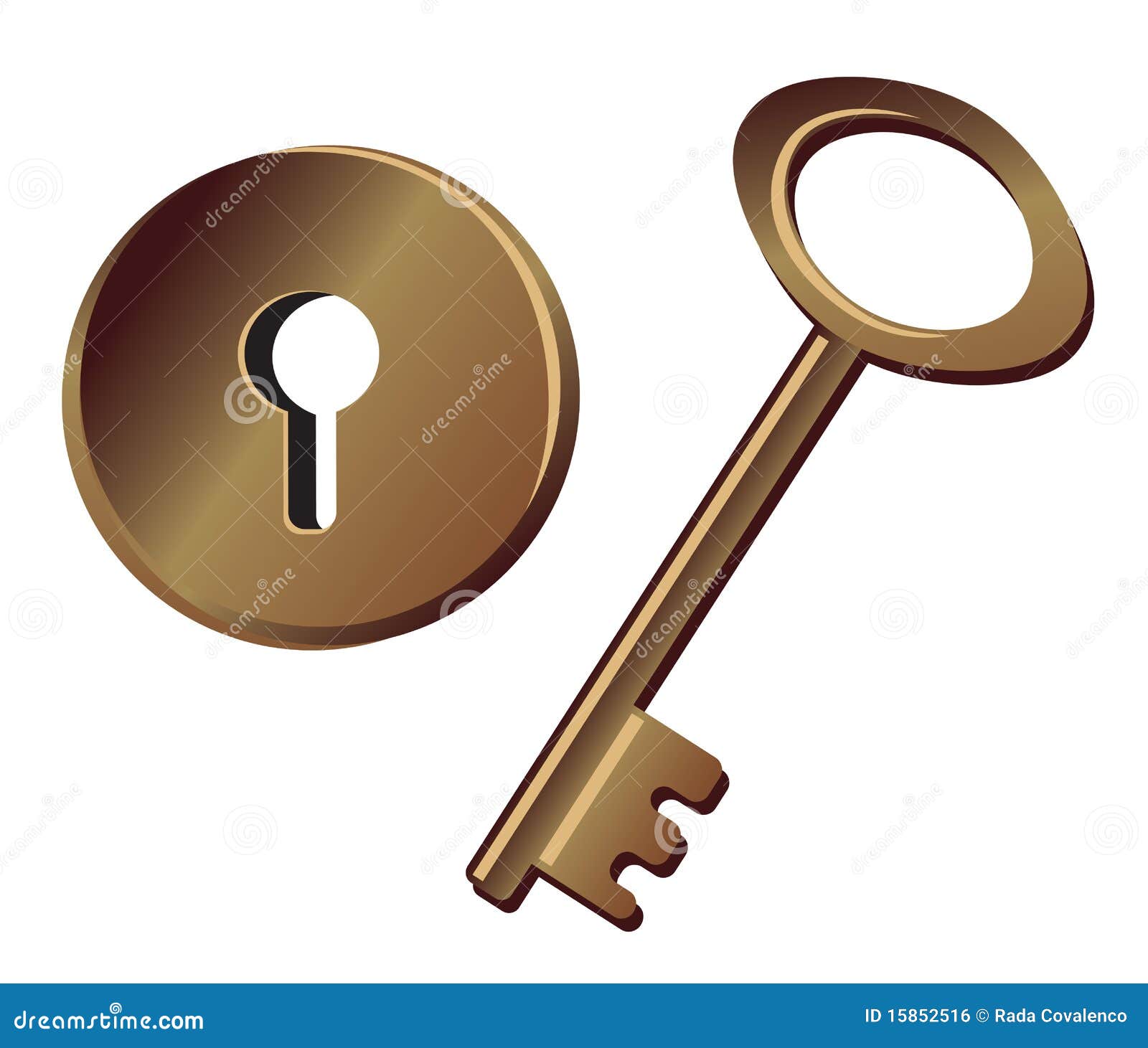 Key and keyhole stock vector. Illustration of lock, concepts - 15852516