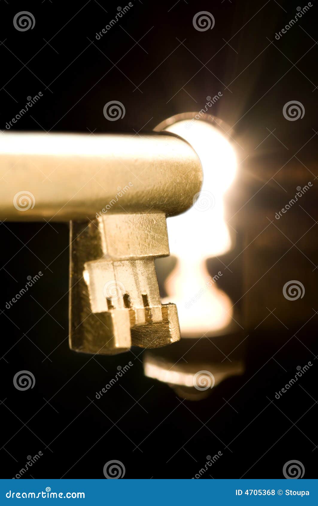Key in the keyhole stock photo. Image of enter, flare - 4705368